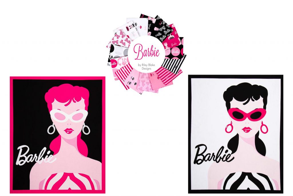 Glamorous Barbie fabrics by Riley Blake - Suni Doll