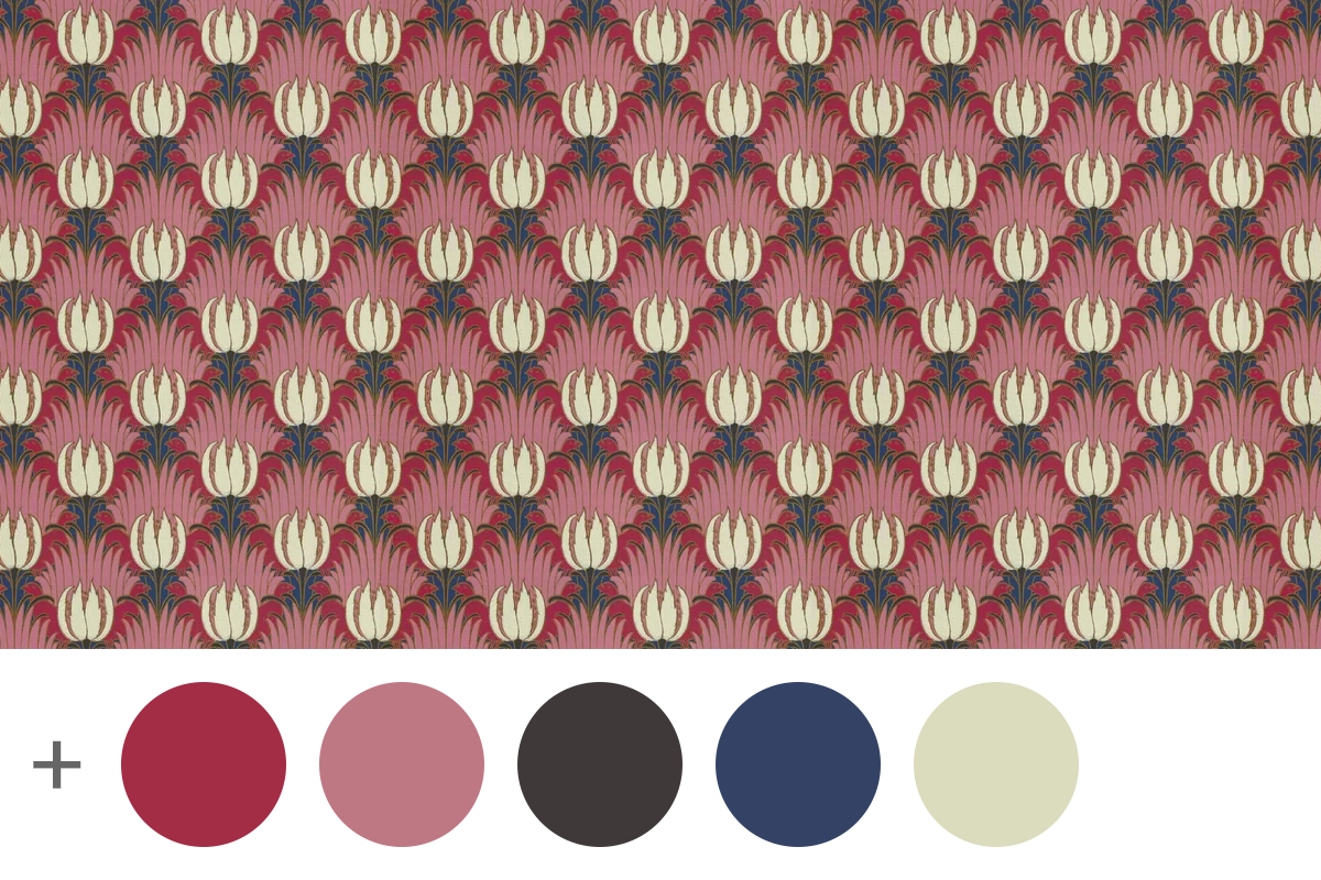 Miniature William Morris Wallpaper - Free Dollhouse Printables